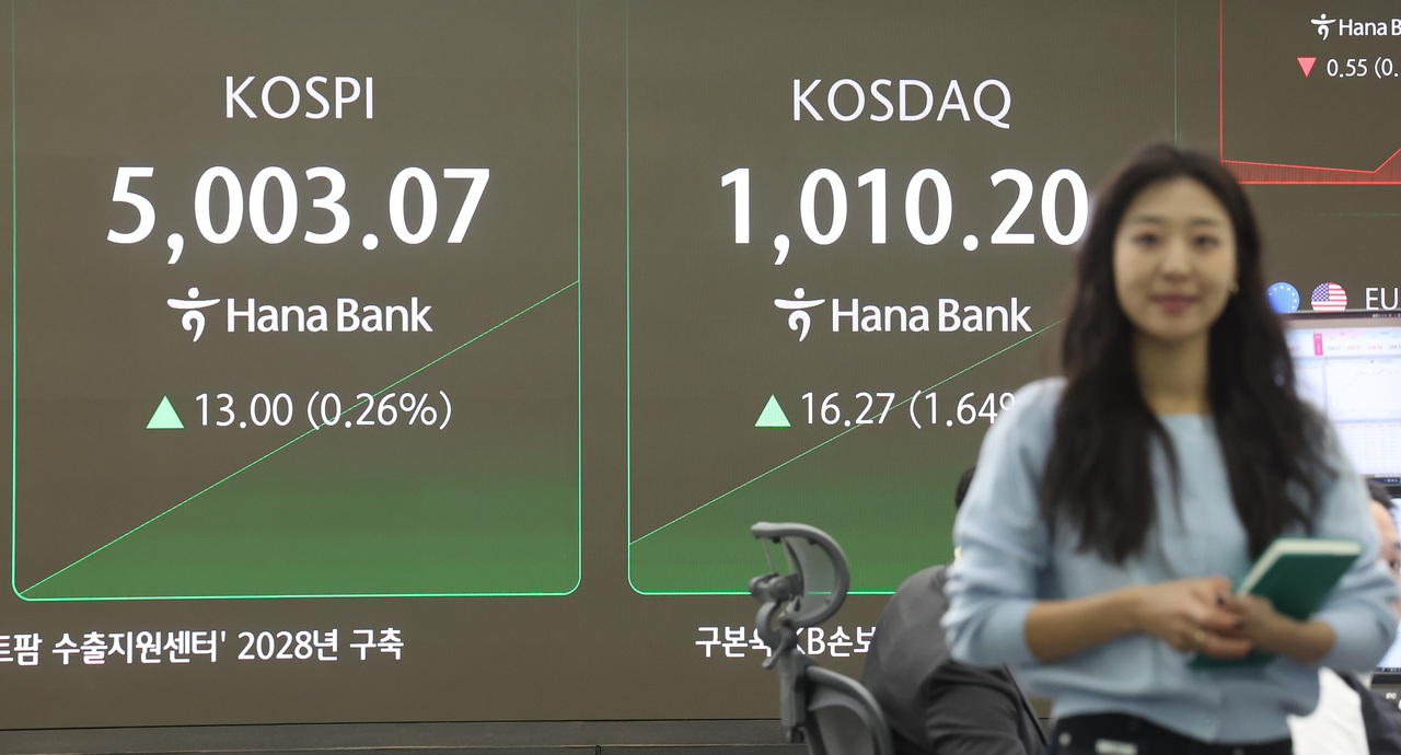 '천스닥' 찍은 코스닥, 4% 급등에 매수 사이드카 발동